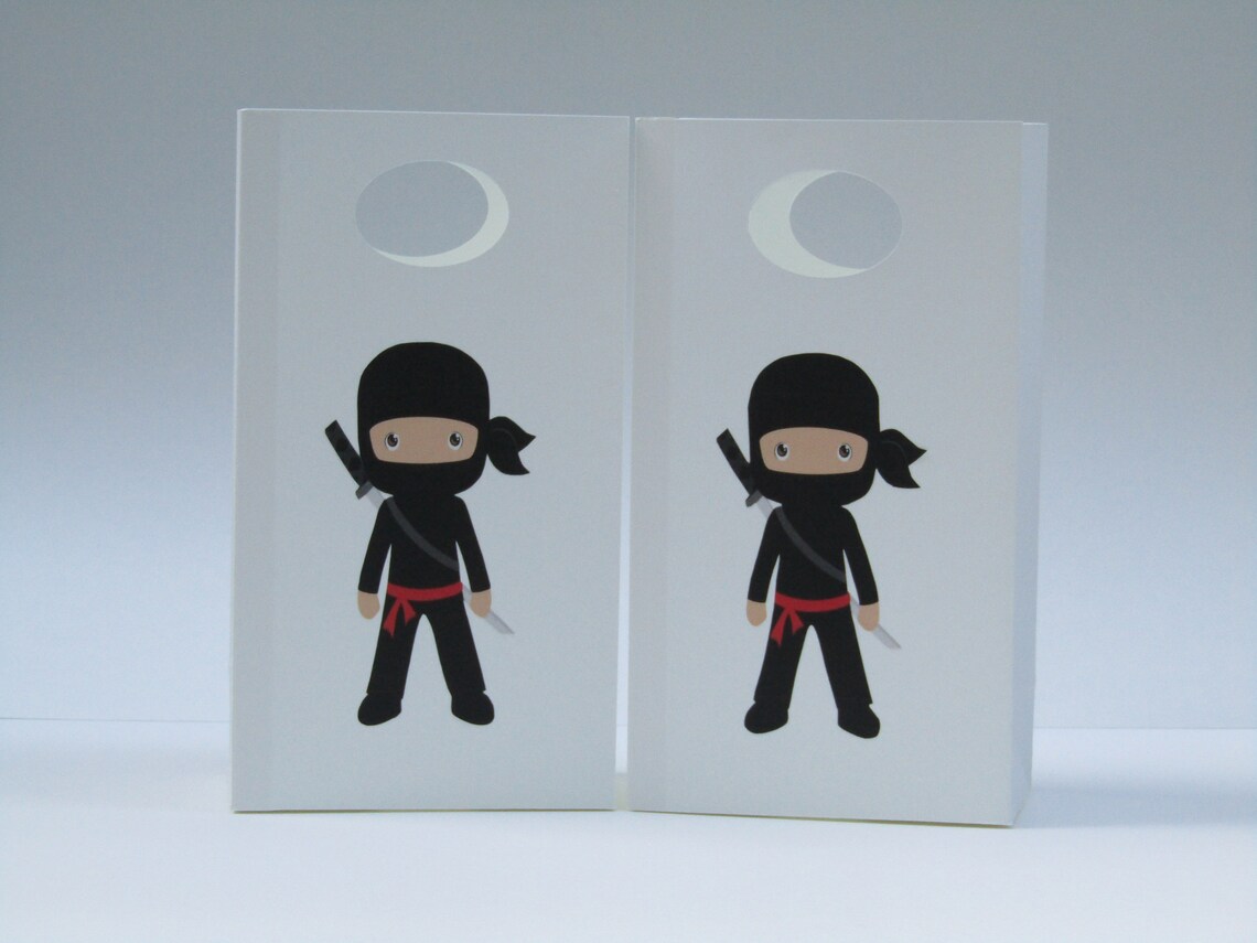 10 Ninja Theme Birthday Party Favor Bags Ninja Candy Bag | Etsy