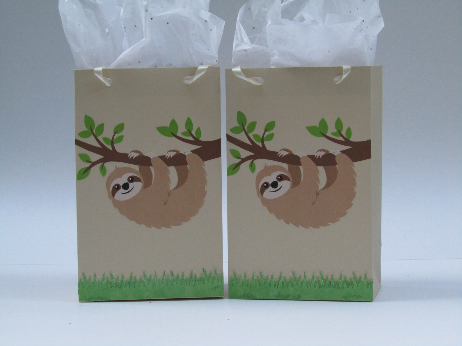 10 Sloth Party Favor Bag - Sloth Treat Bag - Sloth Birthday Party ...