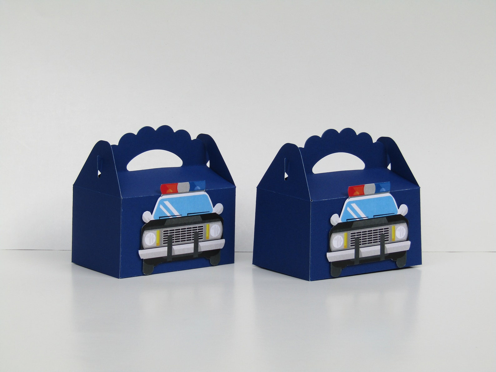 10 Police Car Gable Box - Police Birthday - Police Party - Police ...