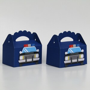 10 Police Car Gable Box - Police Birthday - Police Party - Police ...