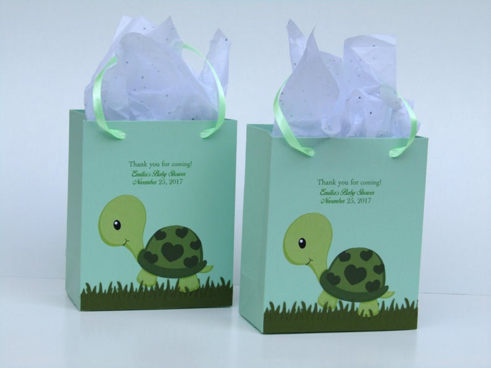12 Turtle Favor Bags Personalized 1st Birthday Favor Bag - Etsy