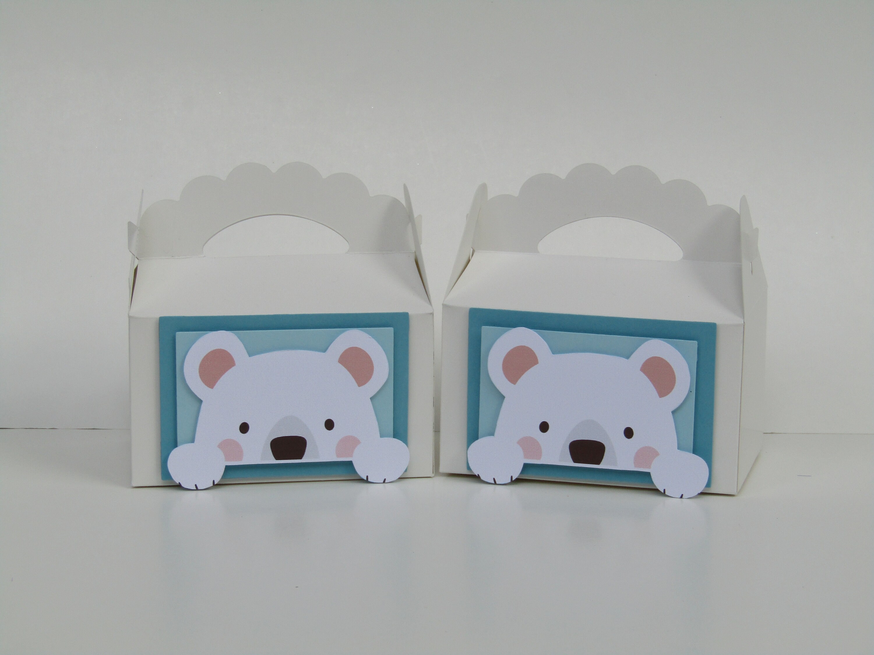 10 Polar Polar Bear Gable Box-polar Bear Birthday Polar Bear - Etsy