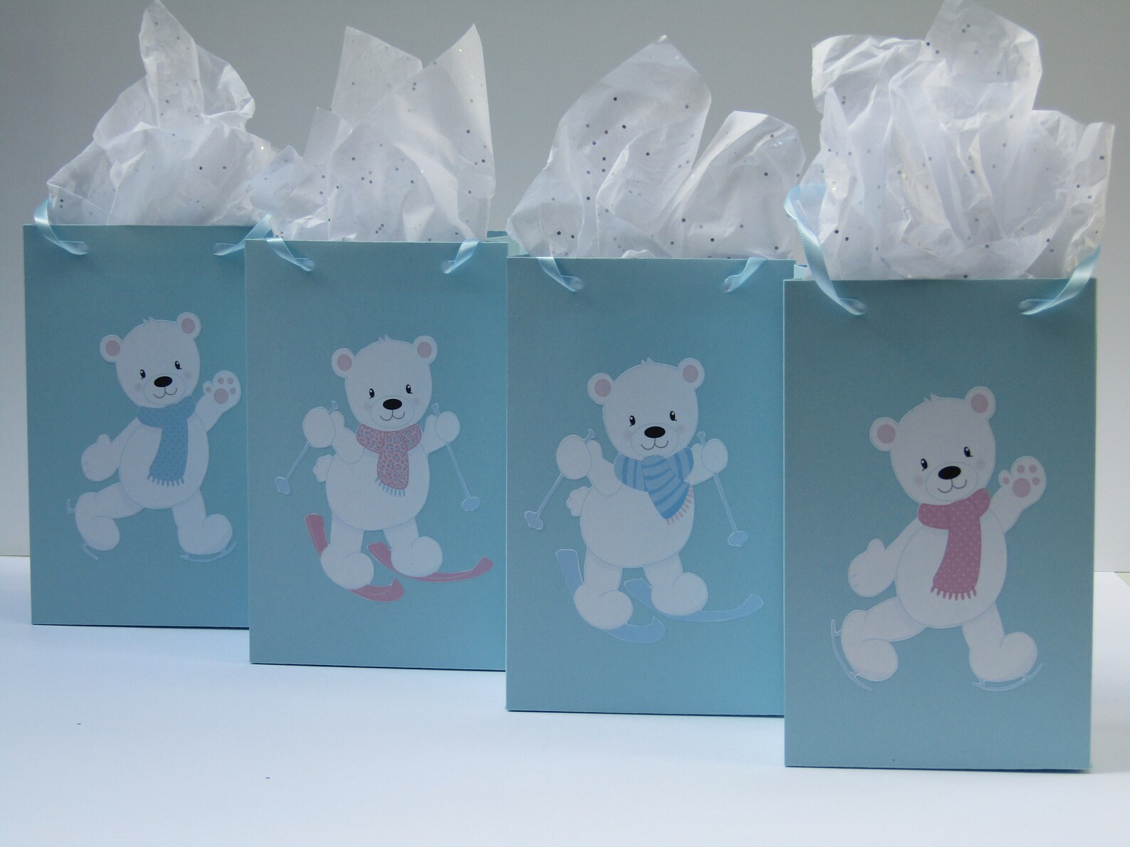12 Polar Polar Bear Favor Bag polar Bear Birthday Polar Bear - Etsy