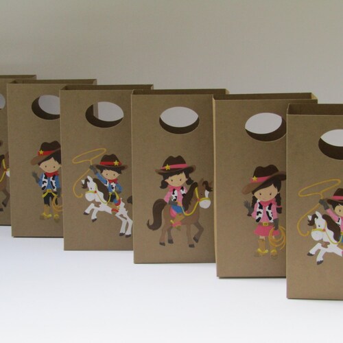 12 Western Cowboys Cowgirls Party Favor Bag Candy - Etsy