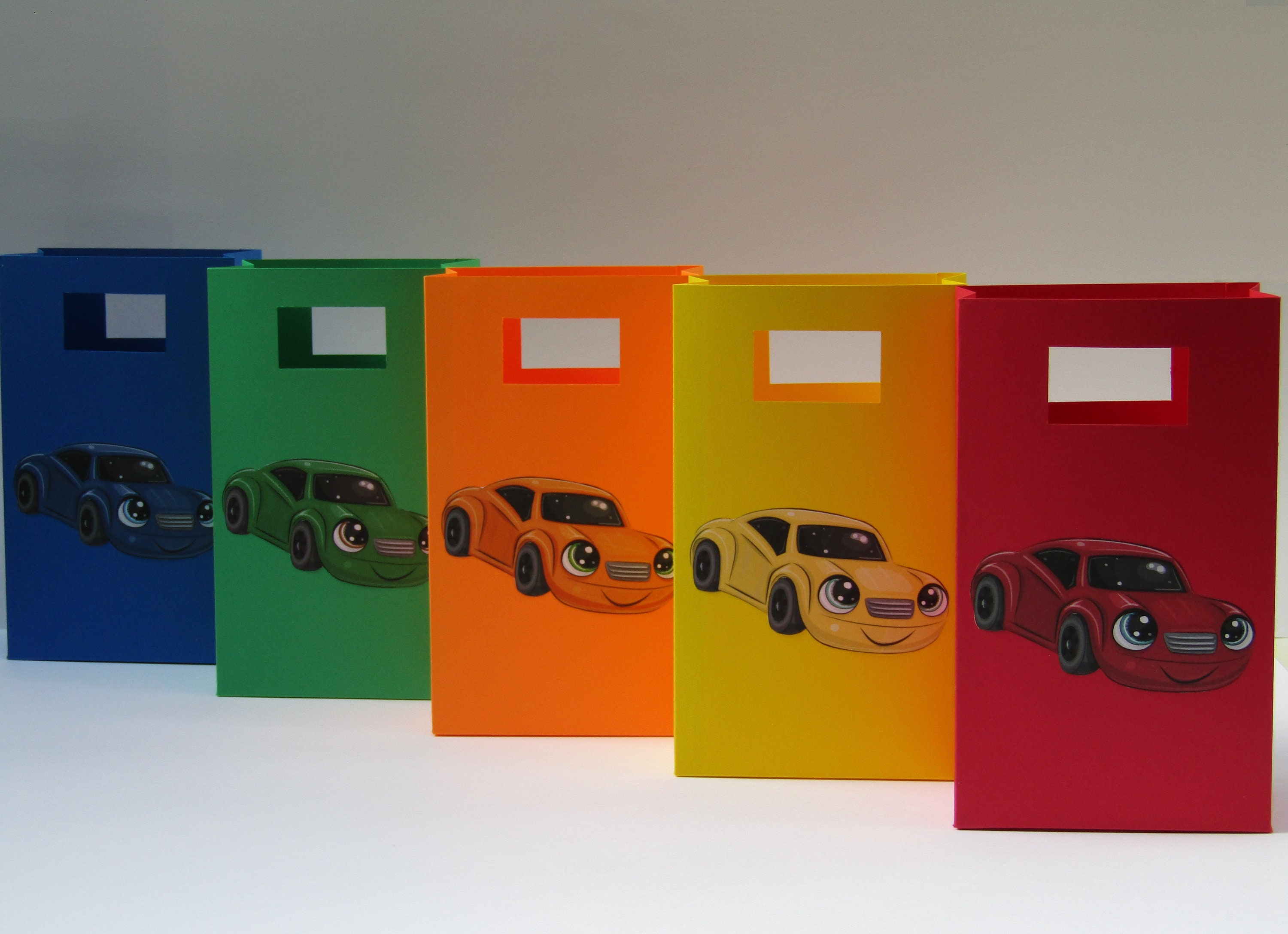 10 Cars Party Favor Bag - Candy Bag – Cars Treat Bag – Cars Goody Bag ...