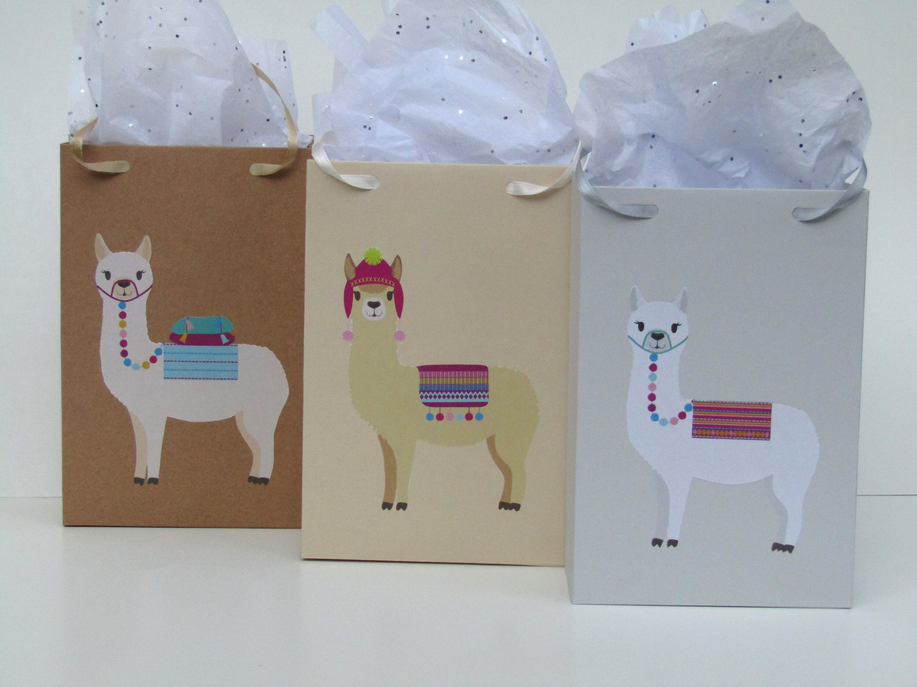 12 Lama Party Favor Bag Lama Treat Bag Lama Birthday Party Lama Goody ...