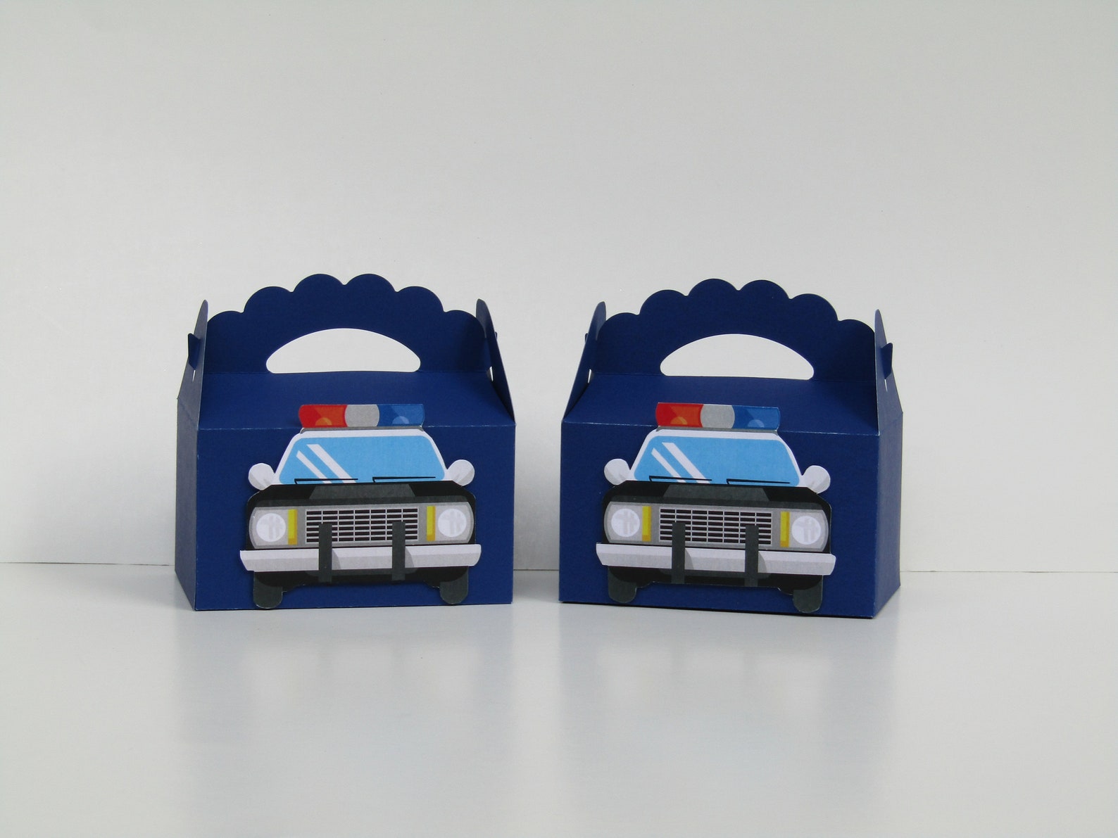 10 Police Car Gable Box - Police Birthday - Police Party - Police ...