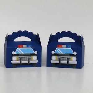 10 Police Car Gable Box - Police Birthday - Police Party - Police ...
