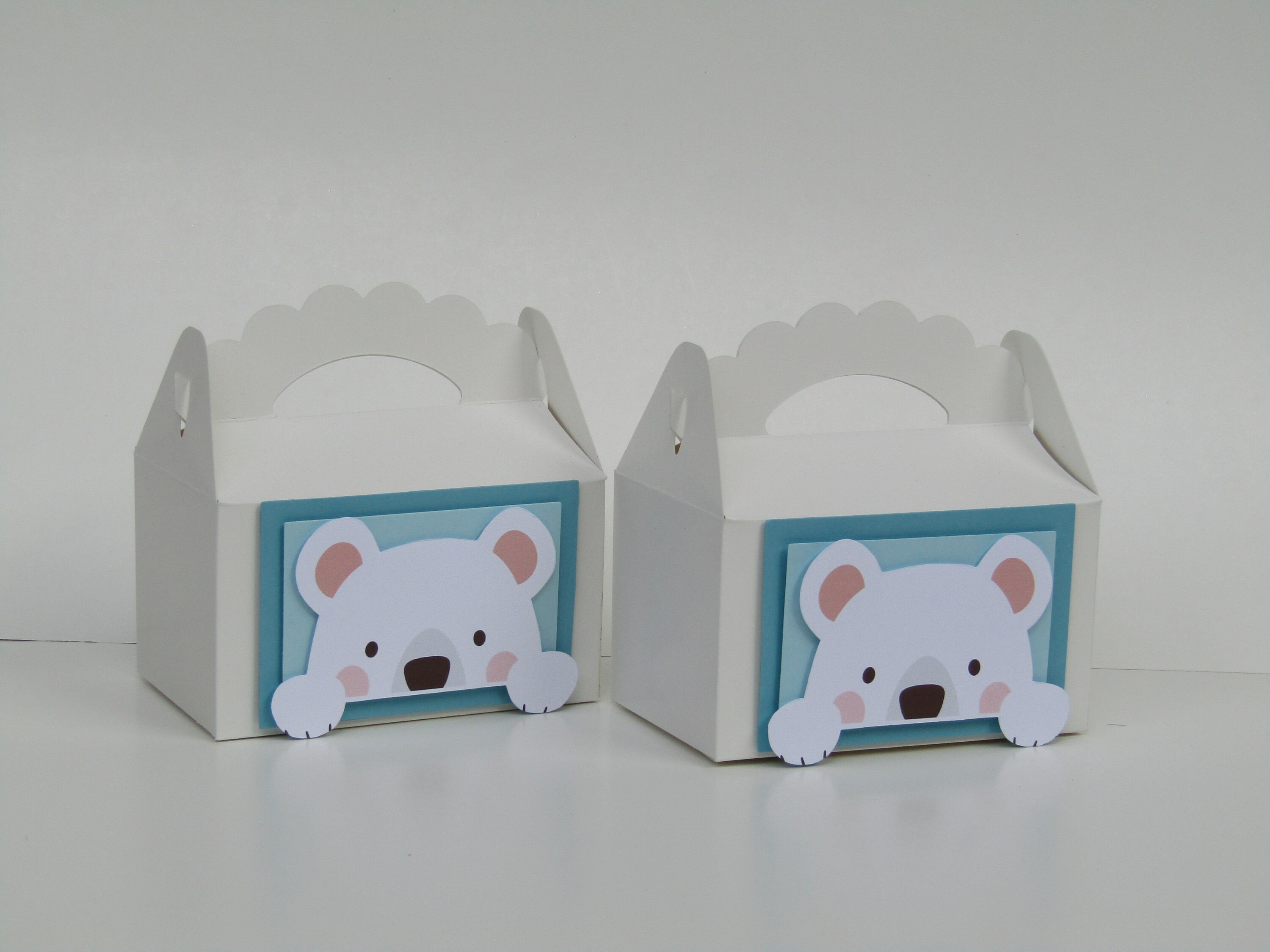 10 Polar Polar Bear Gable Box-polar Bear Birthday Polar Bear - Etsy