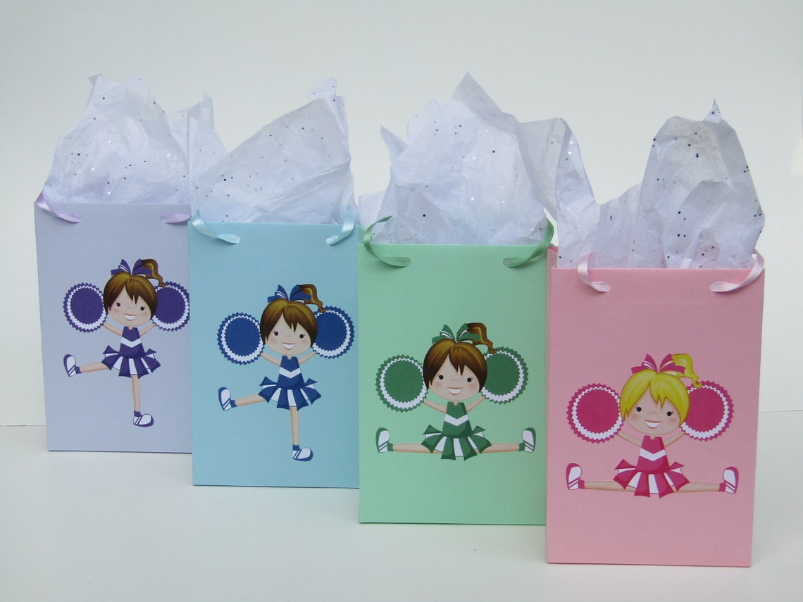 12 Cheerleader Party Favor Bag-cheerleader Treat - Etsy