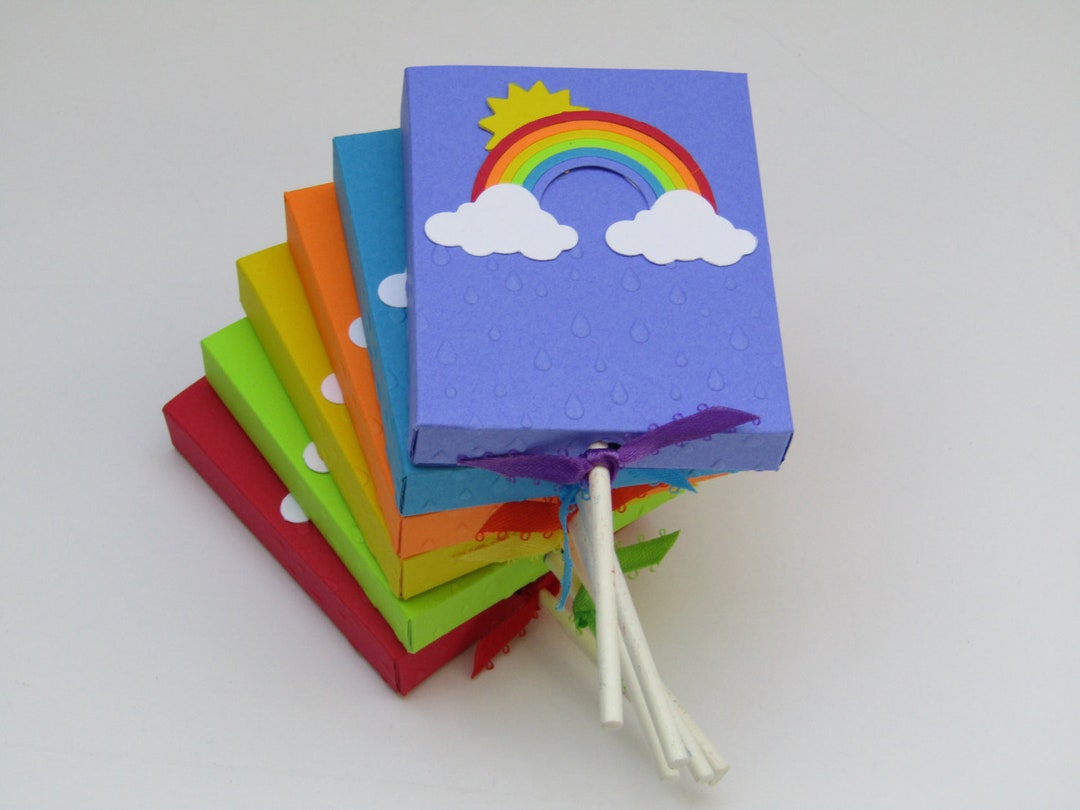Rainbow Lollipop Cover Candy Boxboy/girls Rainbow Birthday Party Favors ...