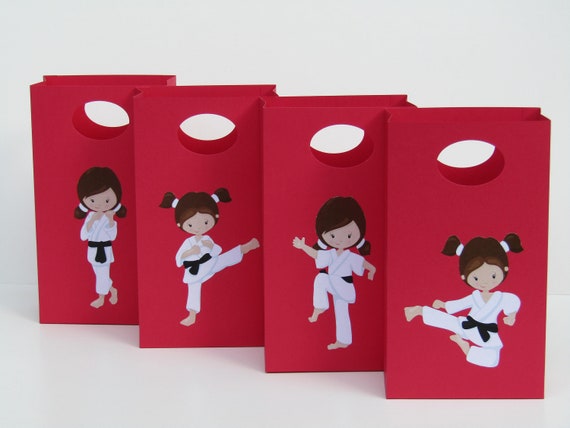 12 Girls Karate Party Favor BagCandy/Treat BagMartial Arts | Etsy