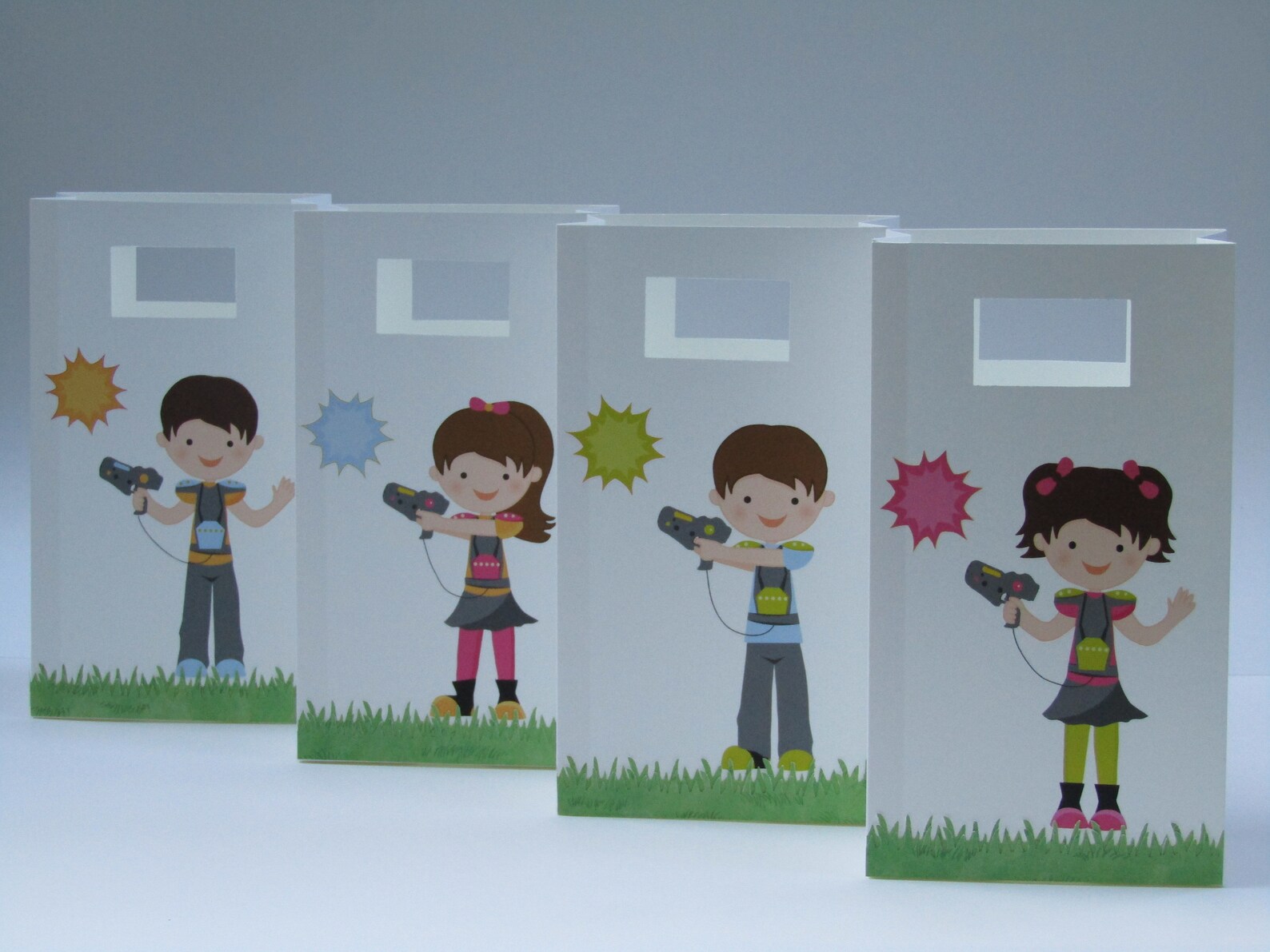 12 Laser Tag Party Favor Bag-laser Tag Girls/boys Birthday - Etsy