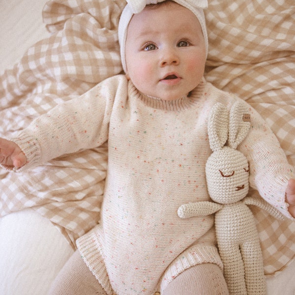 Knit Baby Romper - Etsy