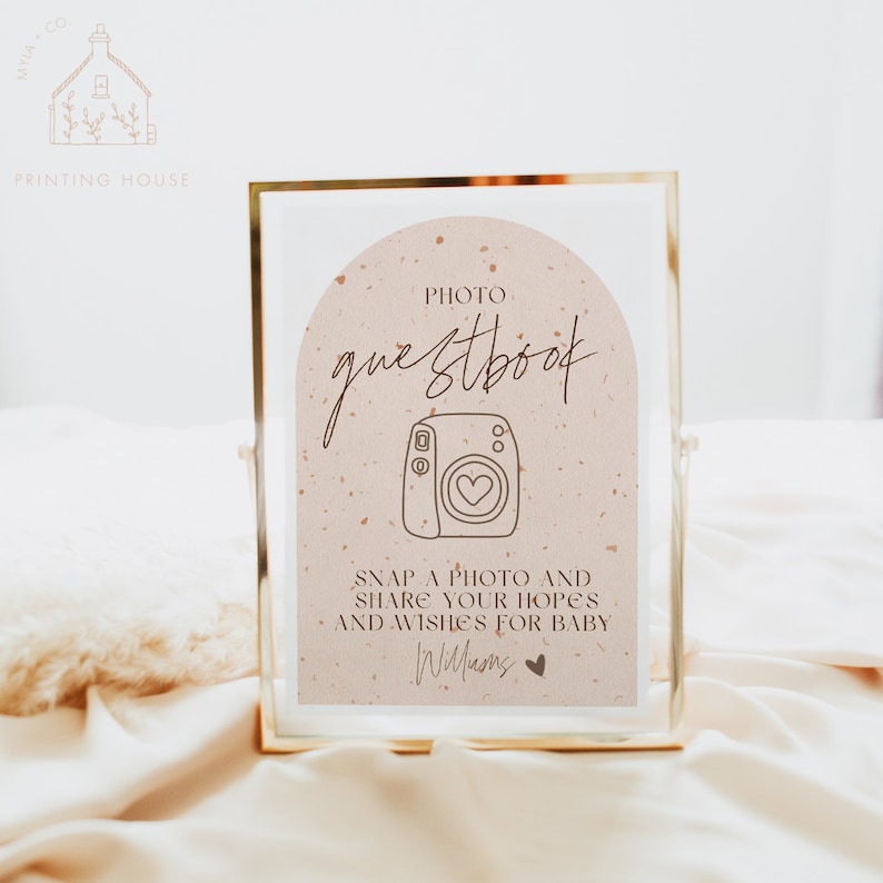Custom Photo Guest Book Sign Baby Shower Photo Book Photo - Etsy