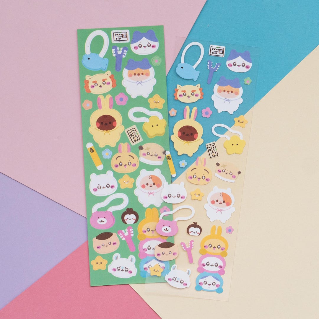 Chiikawa Fan Art Matte Journal Sticker Sheet by Mintymentaiko Bullet ...