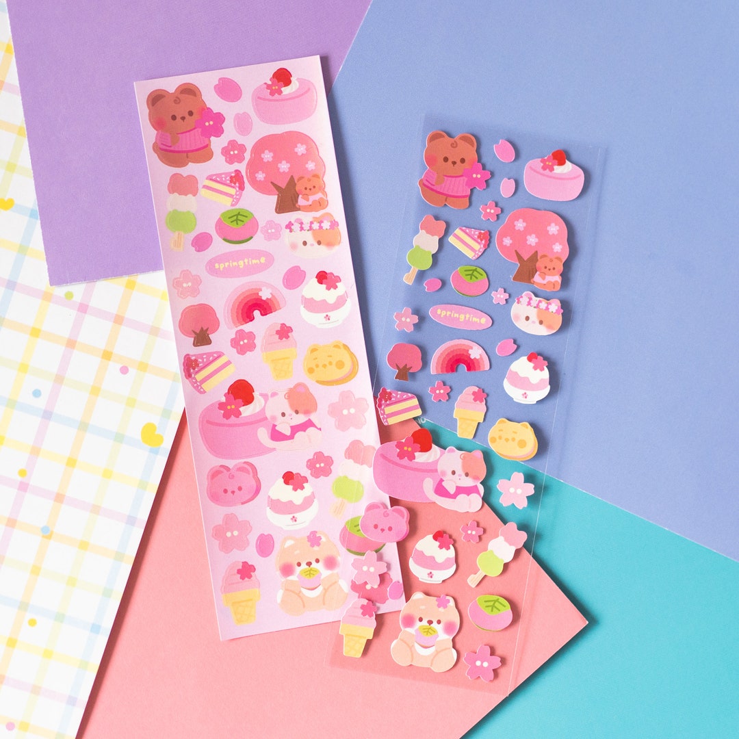 Cherry Blossom Sakura Hanami Spring Sticker Sheet by Mintymentaiko ...