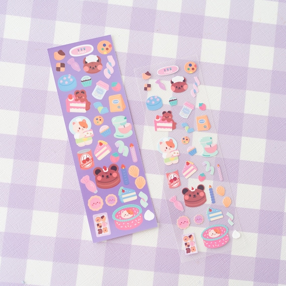 Vintage Cake Shop Bakery Kiss-cut Sticker Sheet by | Etsy