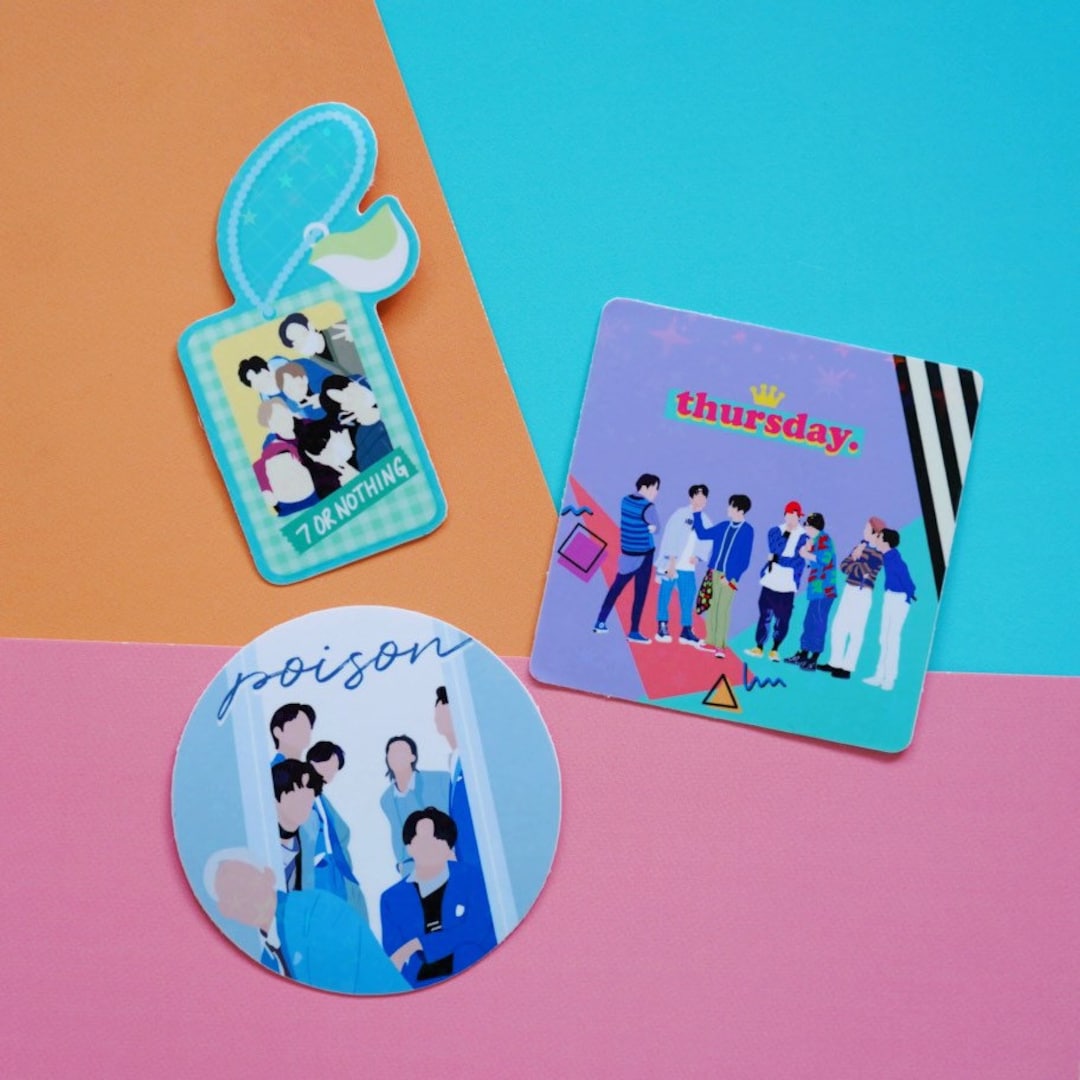 GOT7 Holographic Glitter Laminated Waterproof Stickers - Etsy
