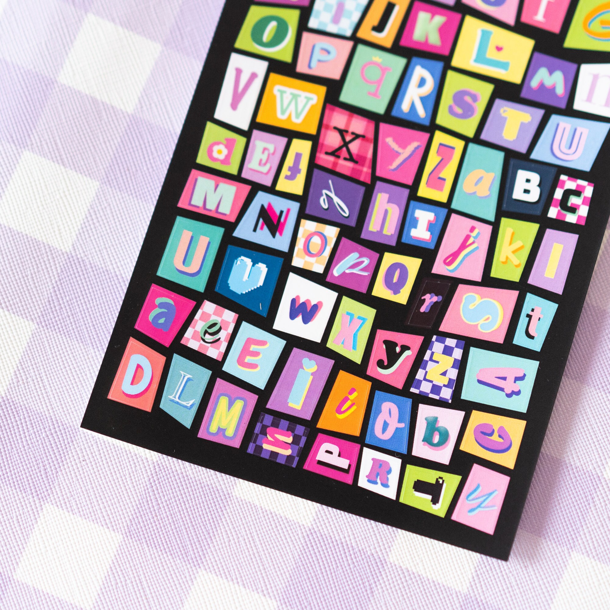 Magazine Cut Out Alphabets Kiss-cut Sticker Sheet by - Etsy UK