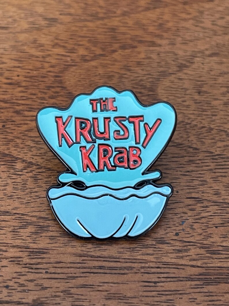 Spongebob Squarepants Enamel Pins, Krusty Krab & Chum Bucket - Etsy