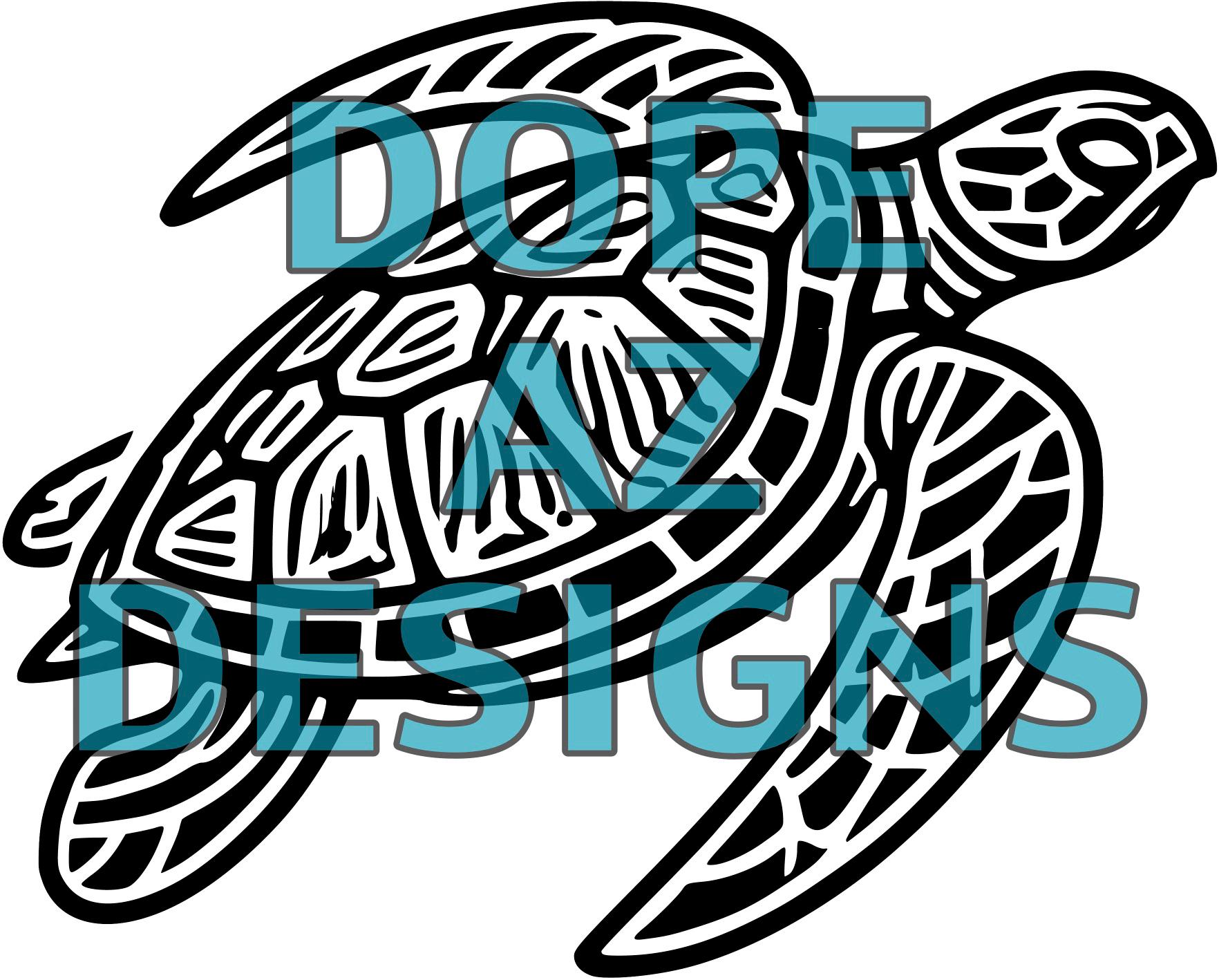 Sea Turtle SVG Vector Download - Etsy
