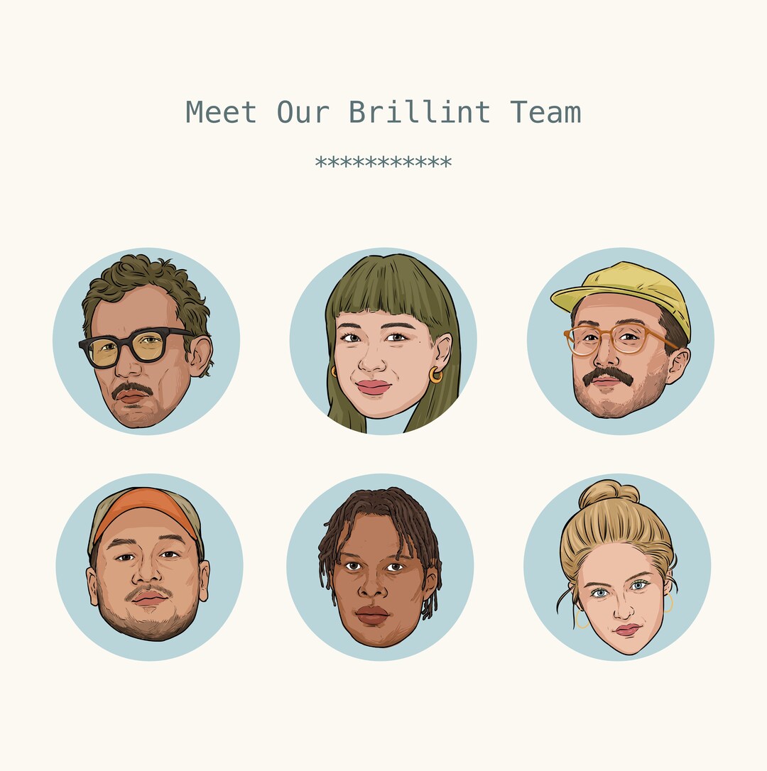 Custom Illustrated Avatars for Team Website Profiles,custom Headshot ...