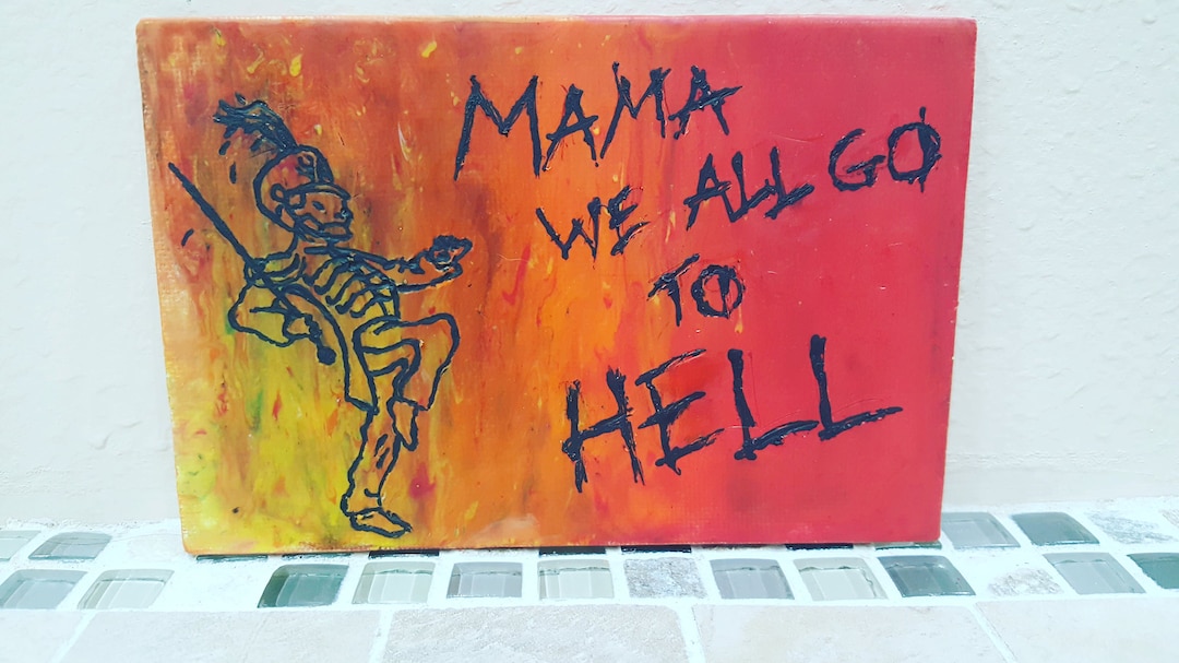 Acrylic and Oil Pastel mama Painting on Canvas Board - Etsy