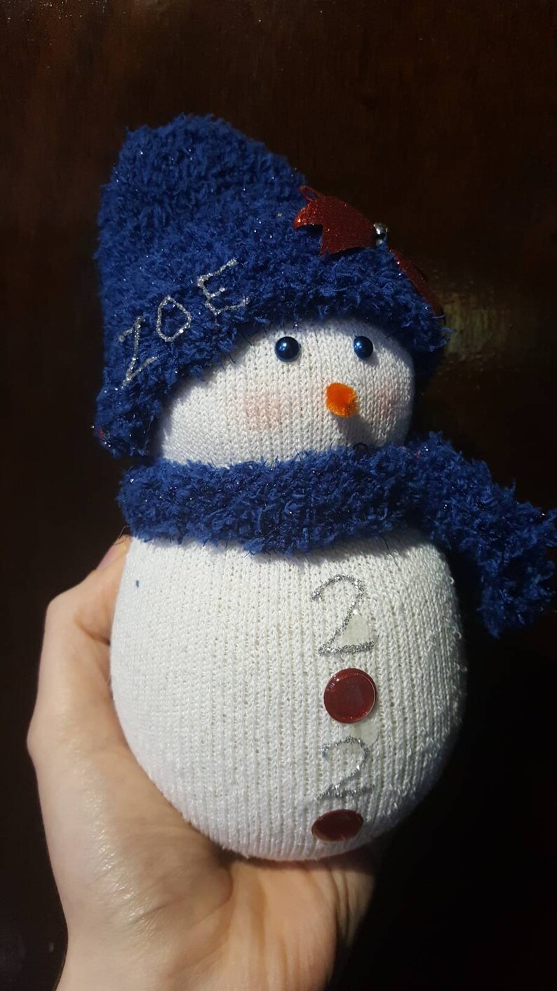 Sock Snowmen - Etsy