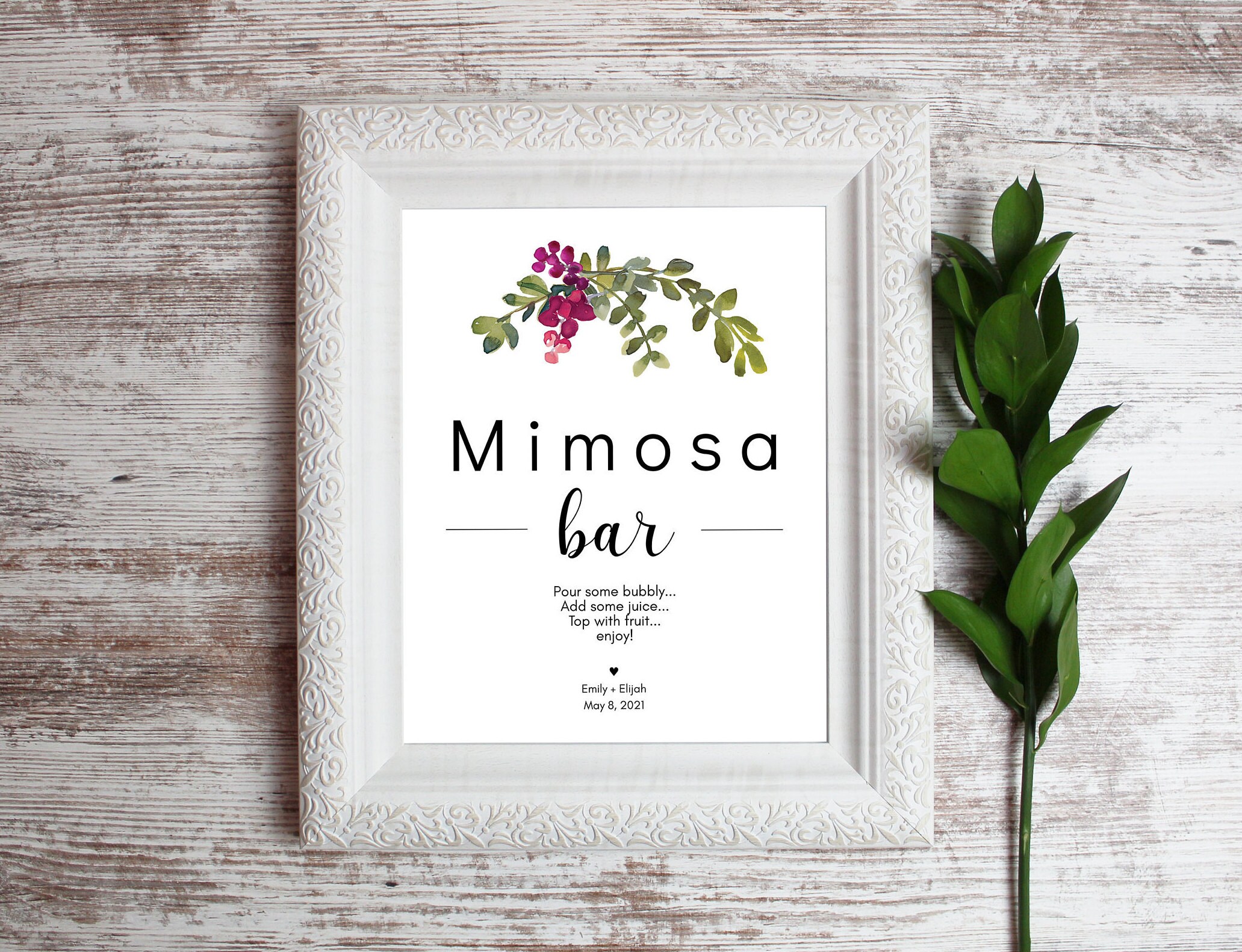 Templates Paper & Party Supplies Instant Download Mimosa Bar Sign ...