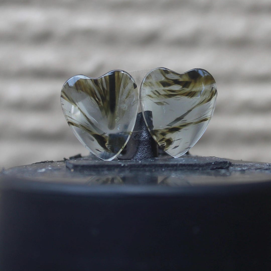 Glass Opsidian Pair - Etsy