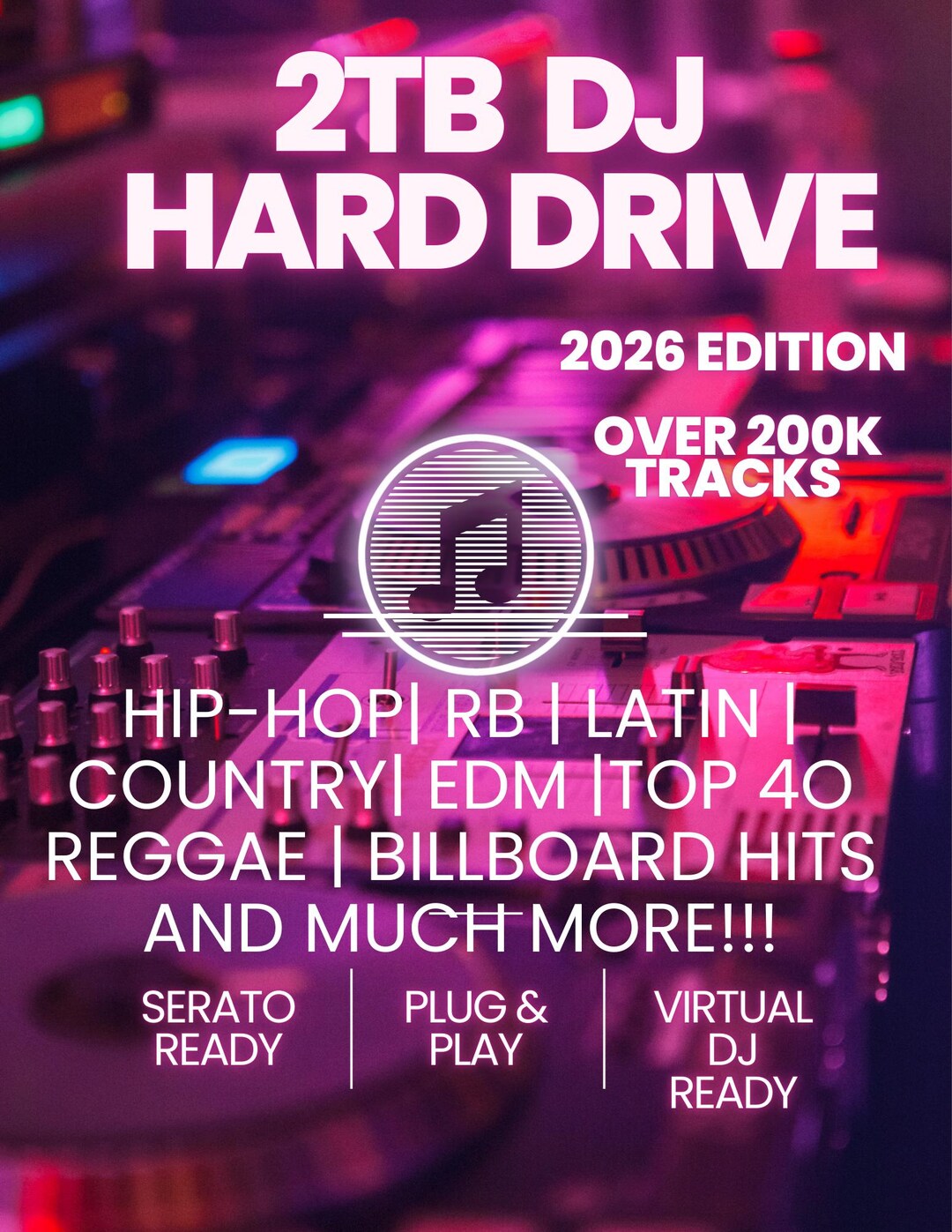 2TB DJ Hard Drive Music Collection. Weddings, Mobile Dj, Clubs, Parties ...