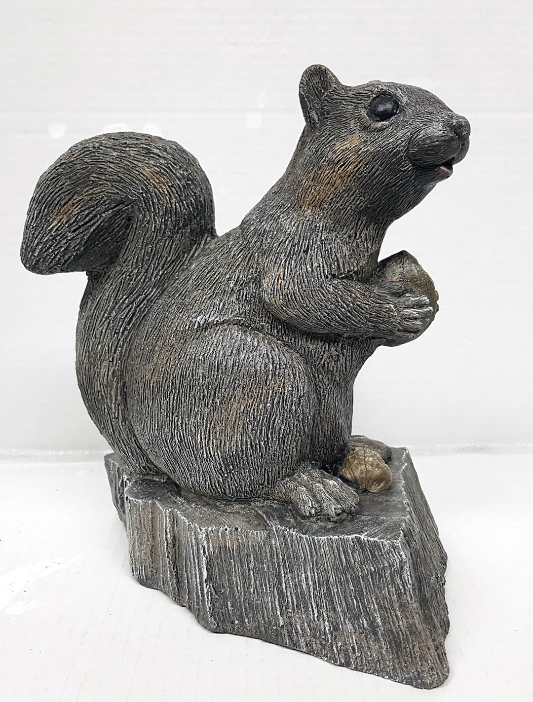 Squirrel, Concrete Statue, 10 In., Garden Statue, Concrete Squirrel ...