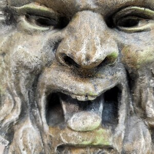 Garden Tree Face, Concrete Grotesque, Grotesque Tree Mask, Greenman ...