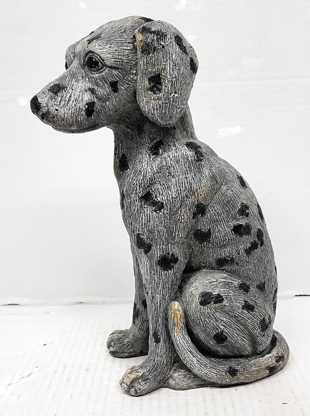 Dalmatian Dog, Concrete Dog, 11 In.(28cm), Garden Statue, Concrete Dog ...