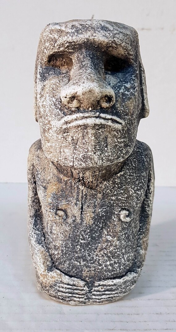 Rapa Nui Moai Statue 6 in. 15 cm Easter Island Moai | Etsy