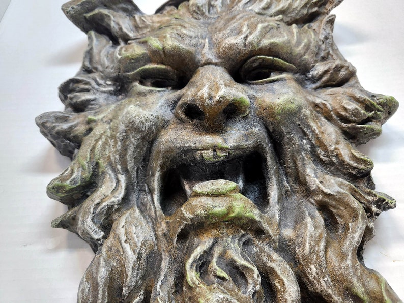 Garden Tree Face, Concrete Grotesque, Grotesque Tree Mask, Greenman ...