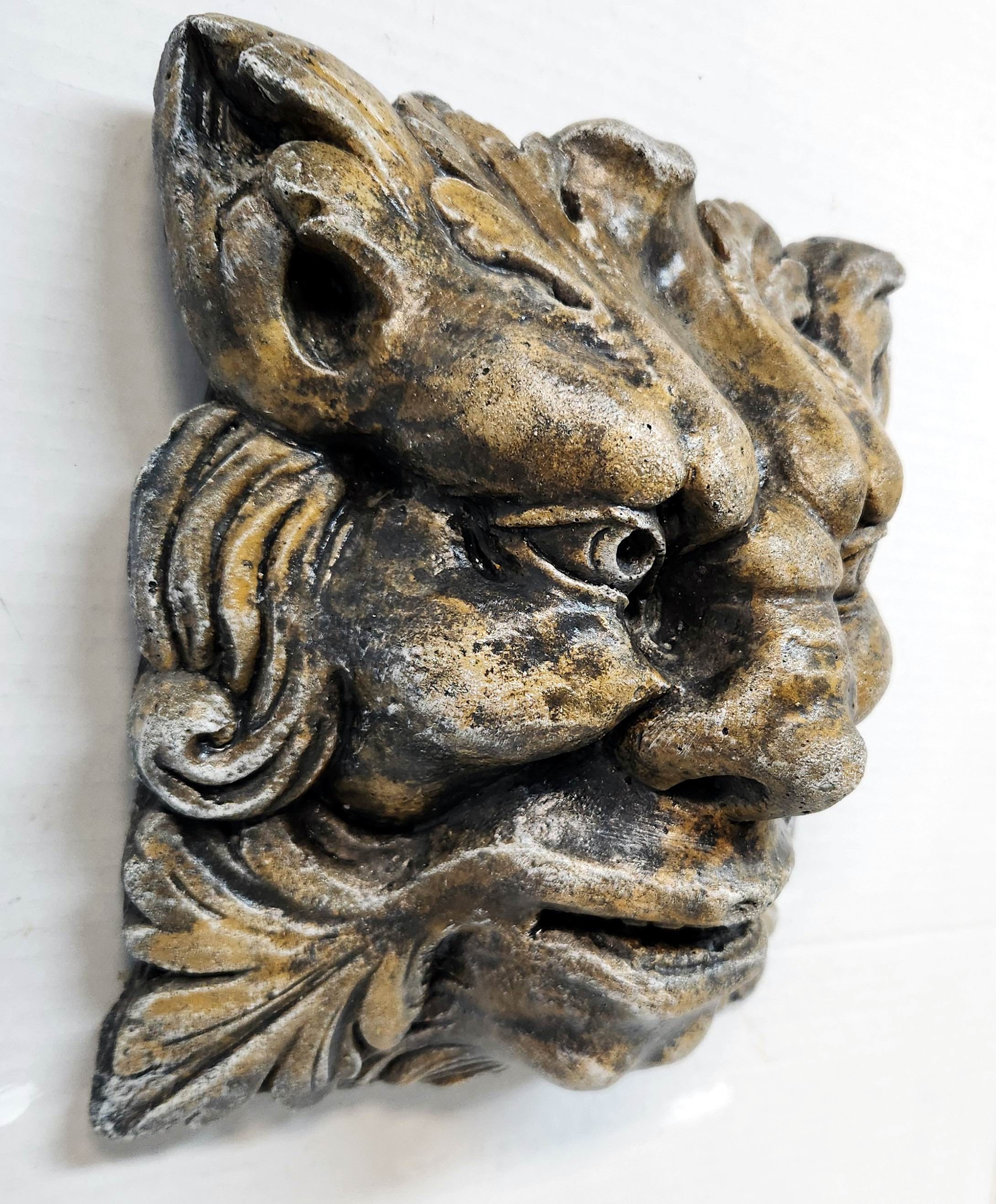 Garden Tree Face, Concrete Grotesque, Grotesque Tree Mask, Greenman ...