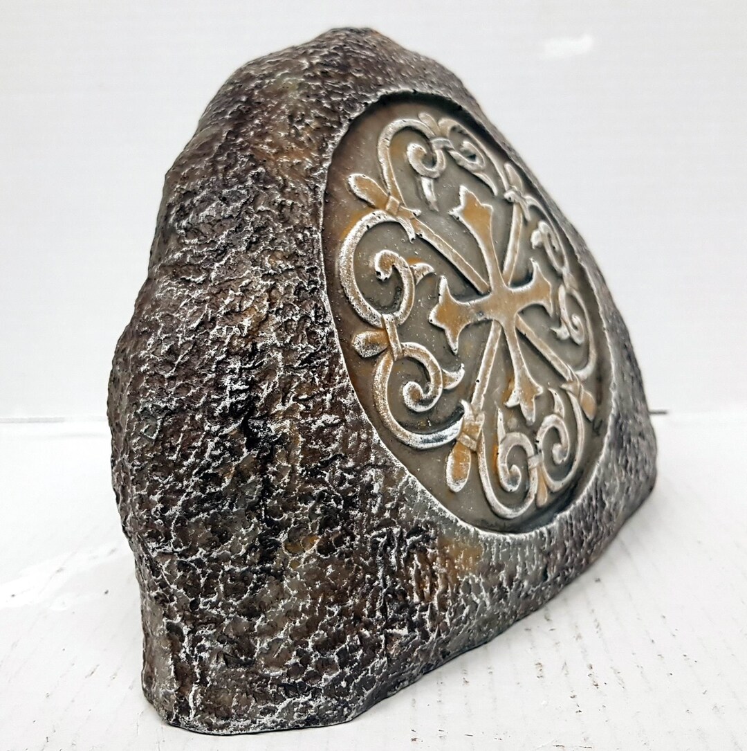 Medieval Celtic Rock, Concrete Stone, Celtic Stone, 10in., Celtic Art ...