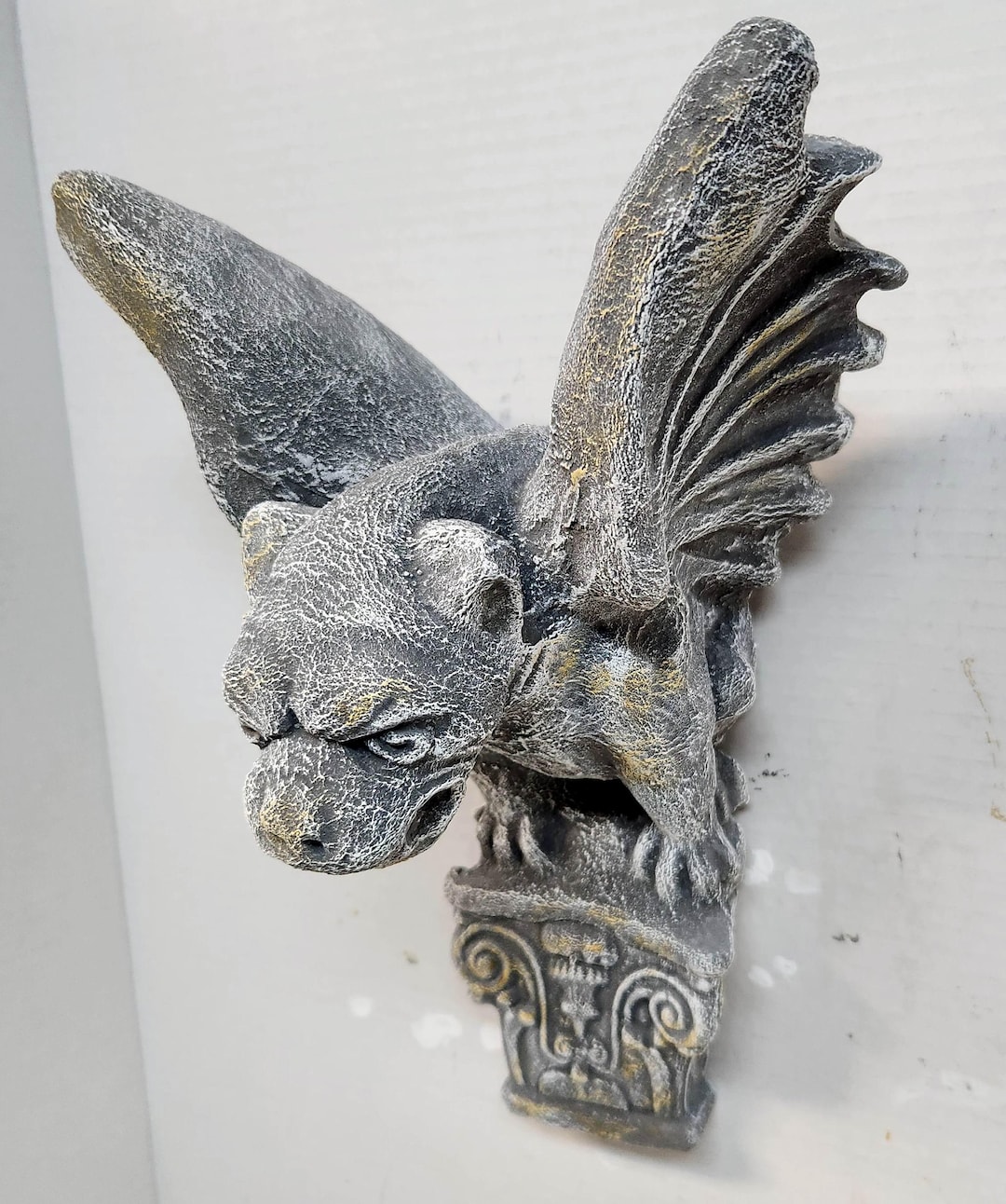 Gargoyle Sconce, Concrete Gargoyle, 13 in (33cm), Gargoyle Shelf ...