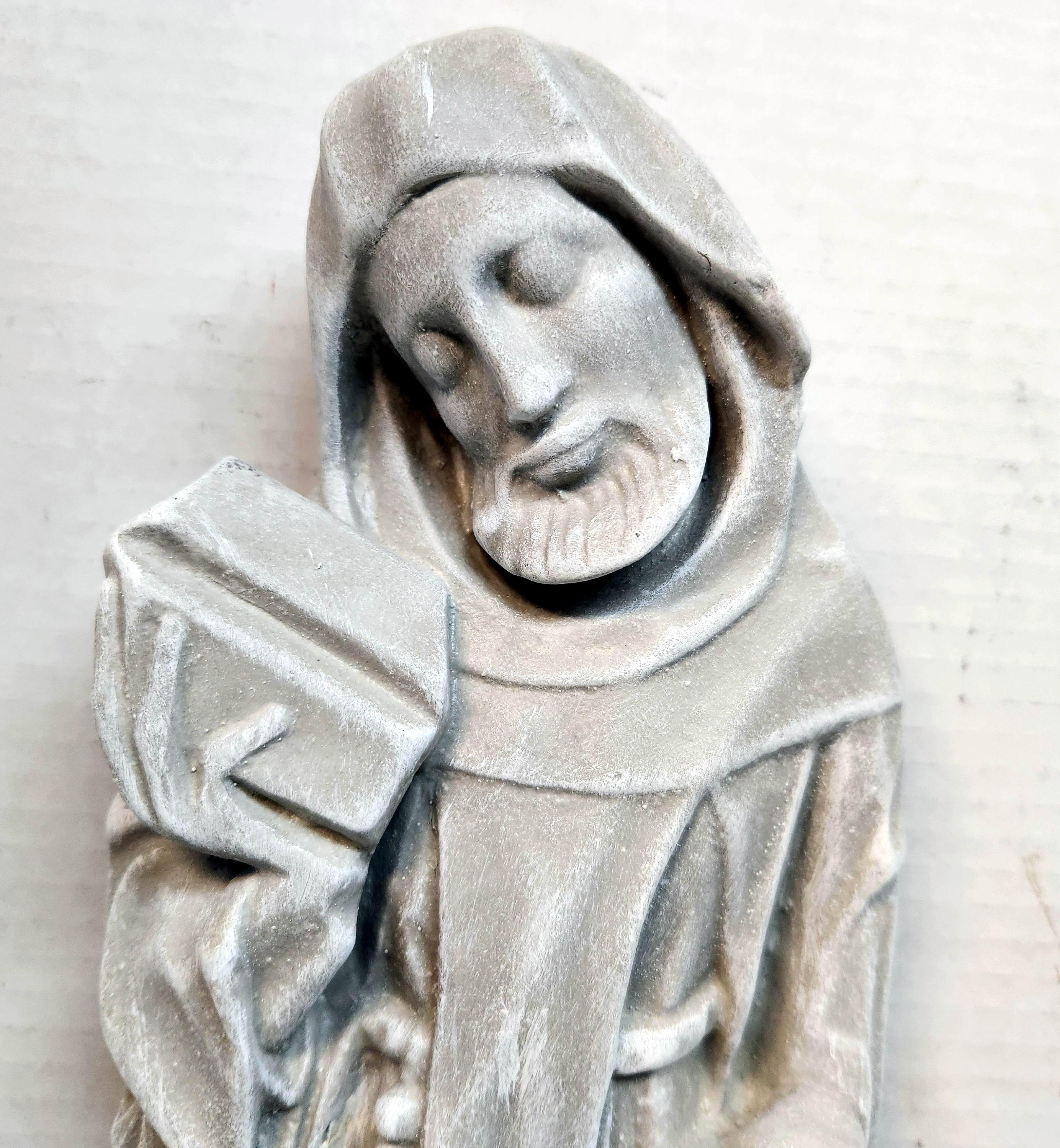 St Fiacre, Concrete Statue, 16.5in., St. Fiacre, Irish Saint, Saint ...