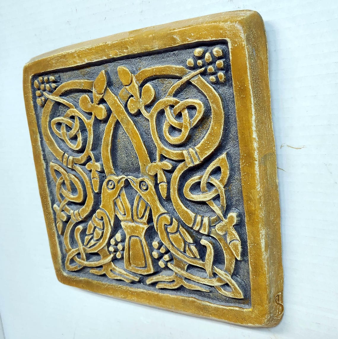 Celtic Dove Plaque, 9 In. (23 Cm), Celtic Fertility Birds, Pagan Celtic ...
