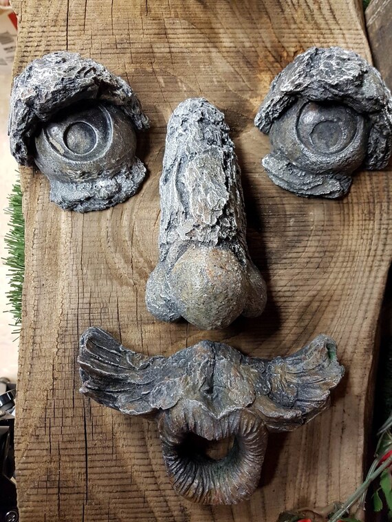 Tree Face Concrete Tree Face Forest Face Garden Face - Etsy