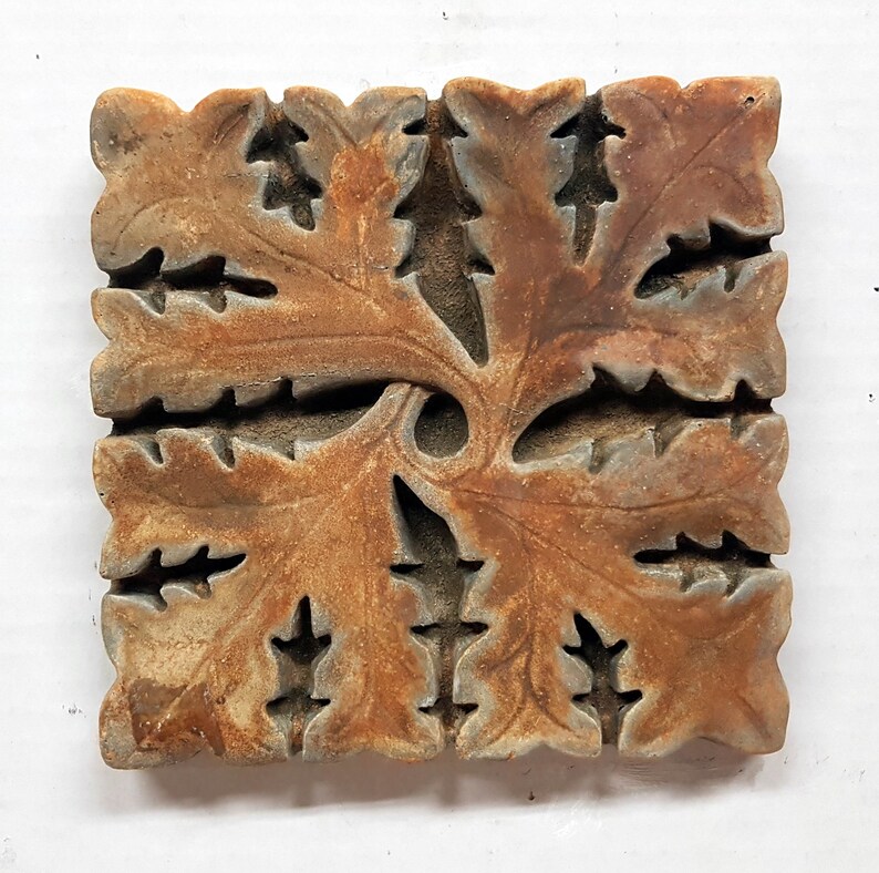 Oak Leaf Tile 5.5 In. 14 Cm Home Decor Tile Leaf Plaque - Etsy