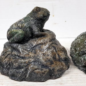 Funky Toads, Concrete Toads, Set of 3, 4in(10cm), Garden Toad, Concrete ...