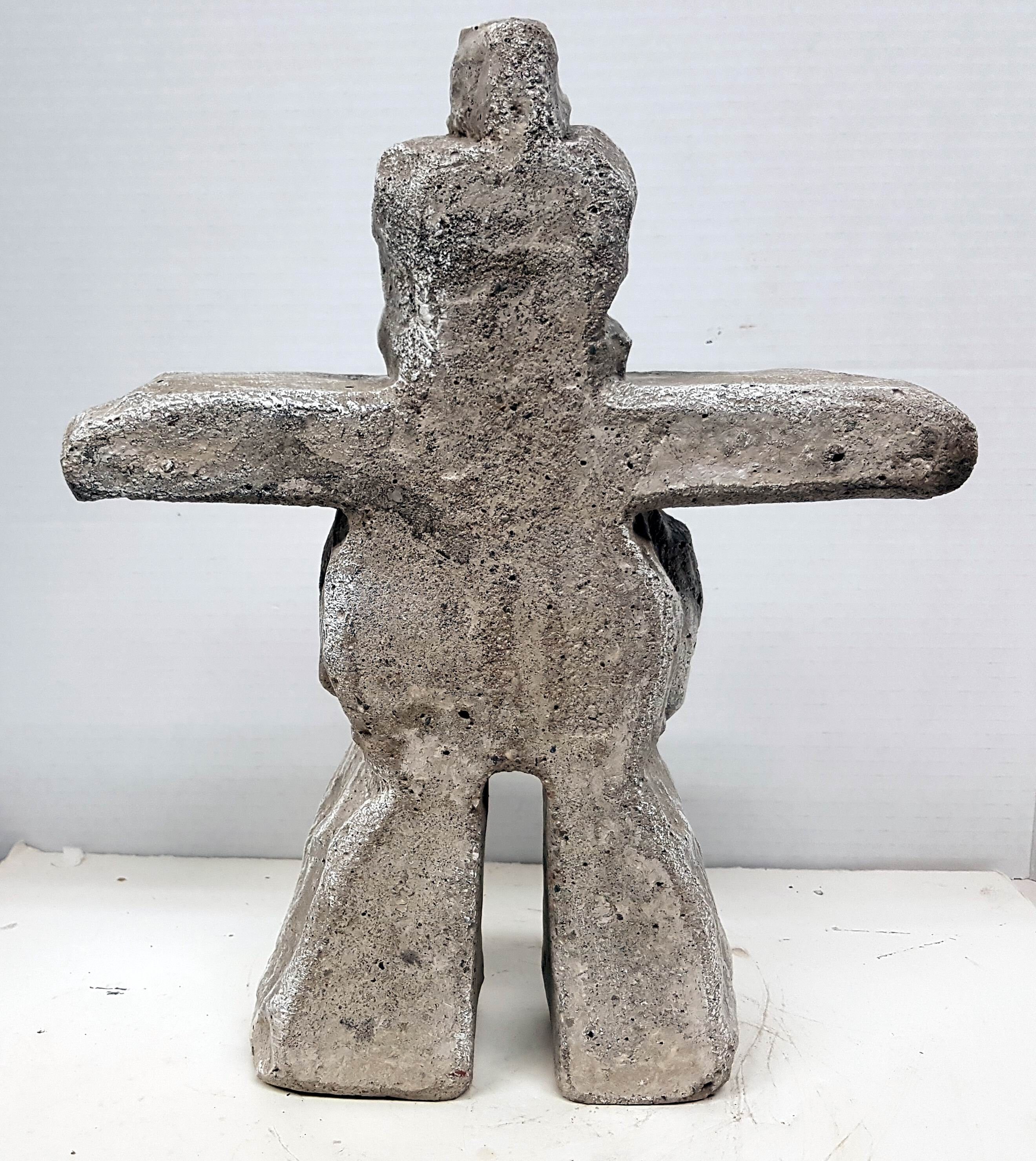 Inuksuk 13 In.(33cm), Concrete Inukshuk, Inuit Art, Stone Sculpture ...