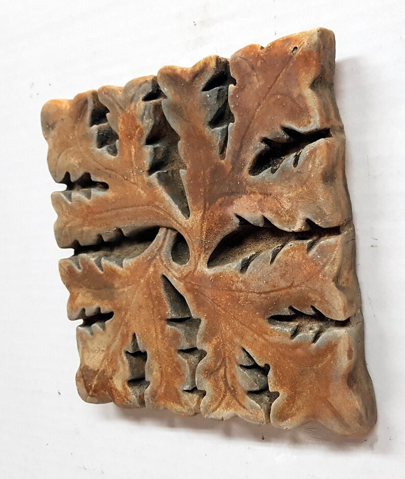 Oak Leaf Tile 5.5 In. 14 Cm Home Decor Tile Leaf Plaque | Etsy
