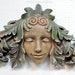 Lady of the Forest, 10.5 In., Leaf Lady, Tree Face, Concrete Face ...