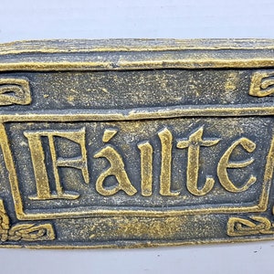 Failte Plaque Concrete Welcome 10in.25cm Irish Welcome - Etsy