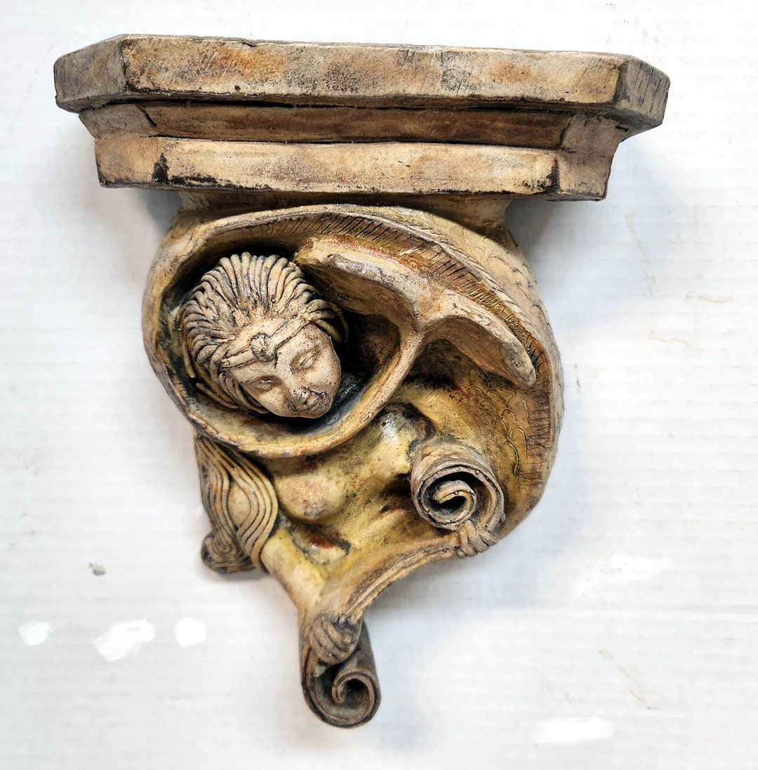Mermaid Sconce, 9 In. (23 Cm), Goddess Atargatis, Mermaid Legends ...